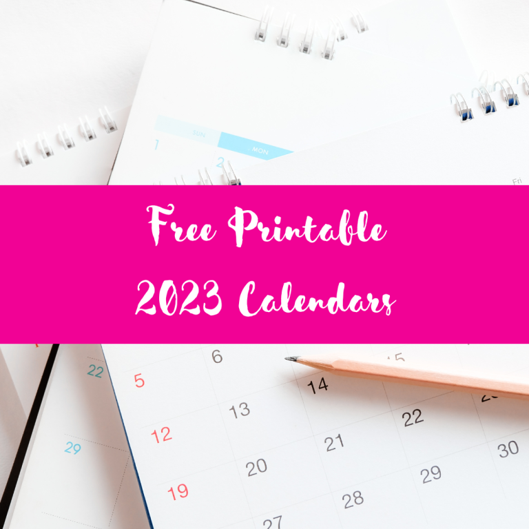 Free Printable 2023 Calendar (Full Year)